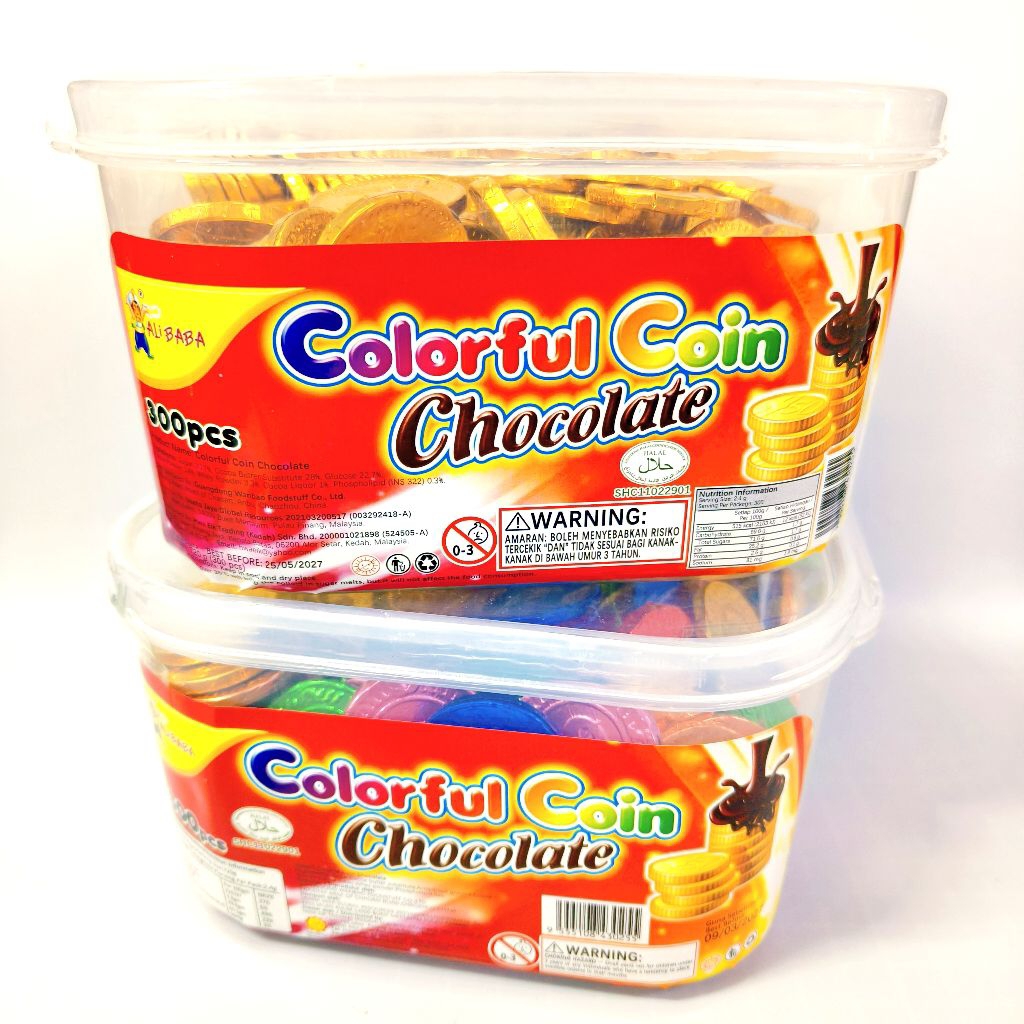 Alibaba Chocolate Gold Coin / Coloful Chocolate Coin (HALAL) | Shopee ...