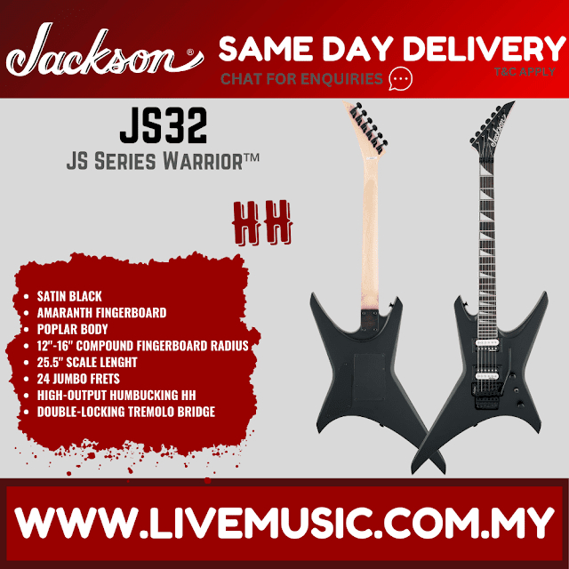 Jackson JS32 Warrior - JS Series Electric Guitar with Floyd Rose ...