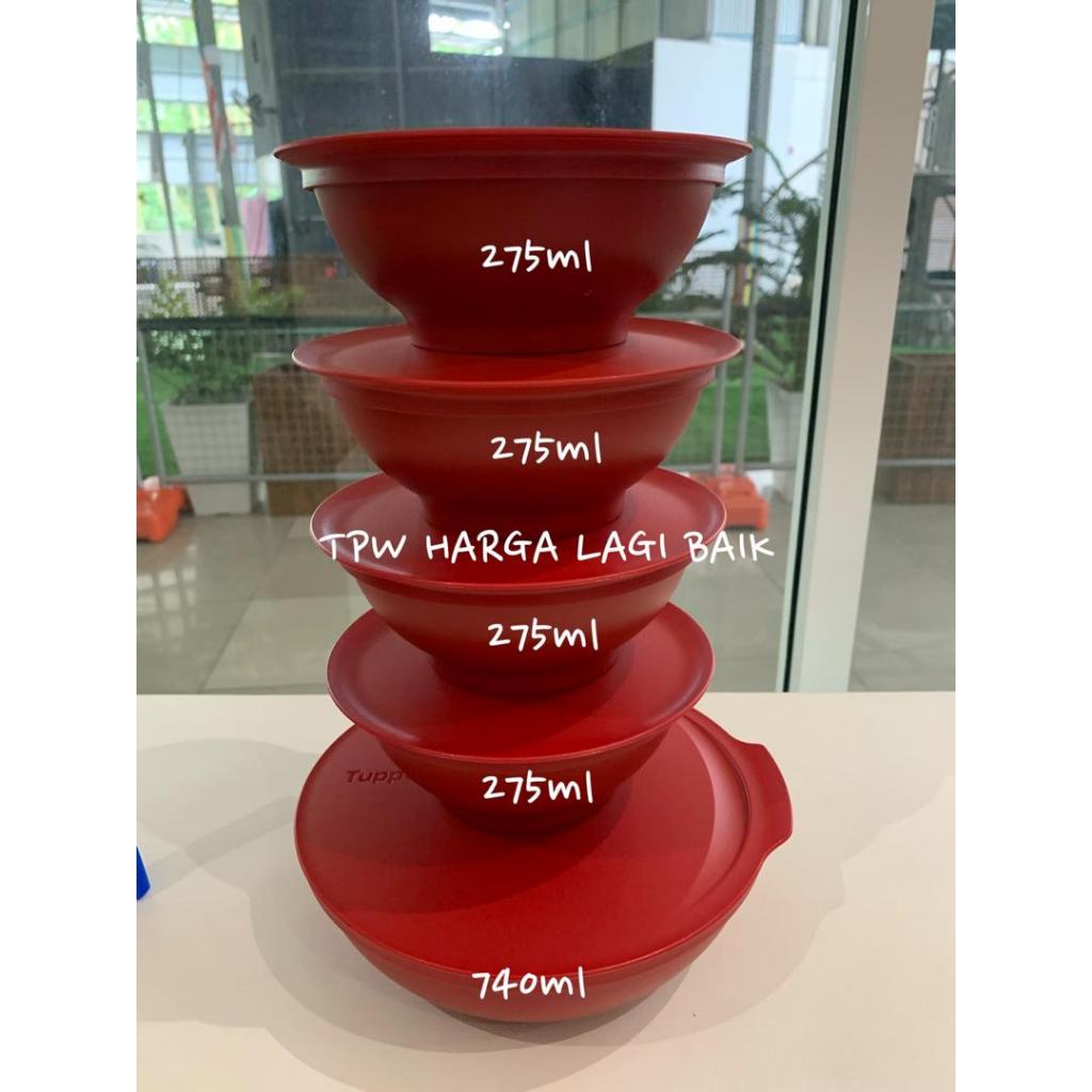Tupperware Allegra Serving Bowl 275ml, 740ml, 1.5L, 3.5L, Mangkuk ...