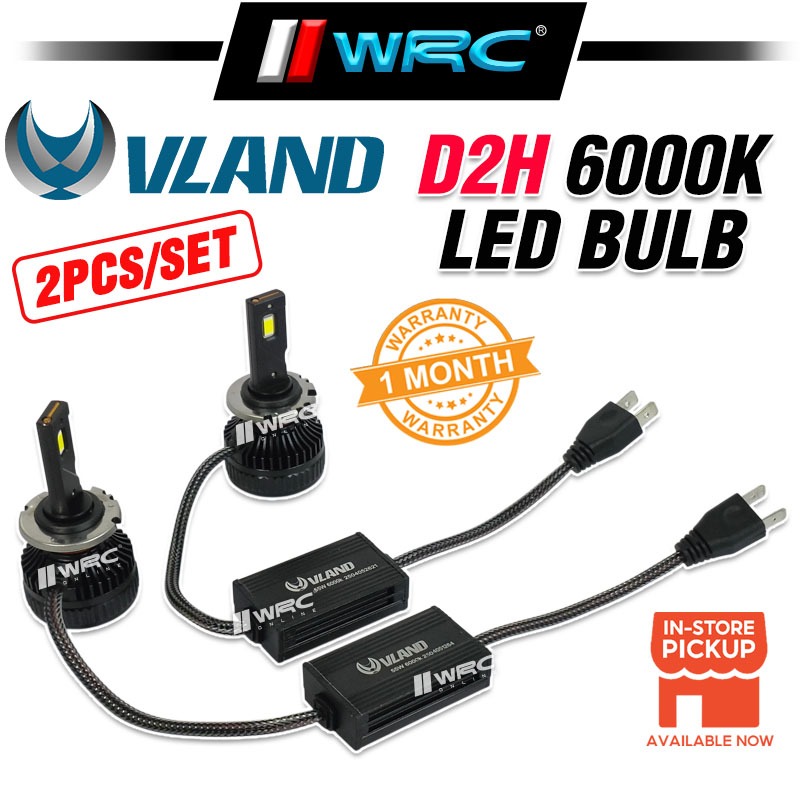 Vland D2H 6000k Led Bulb ( 2pcs/set ) | Shopee Malaysia