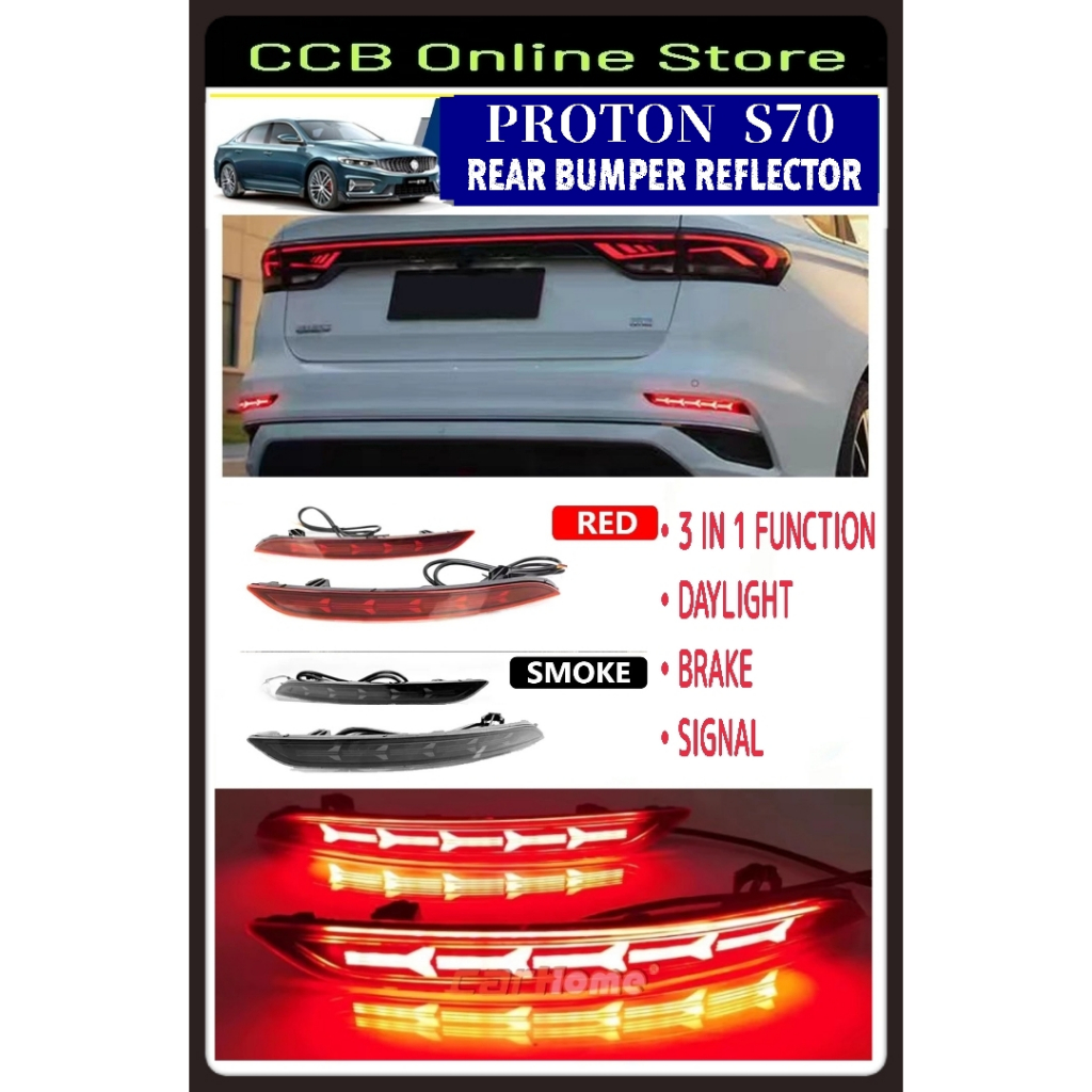 PROTON S70 Rear Bumper Reflector DRL Signal Running Daylight & Rear ...