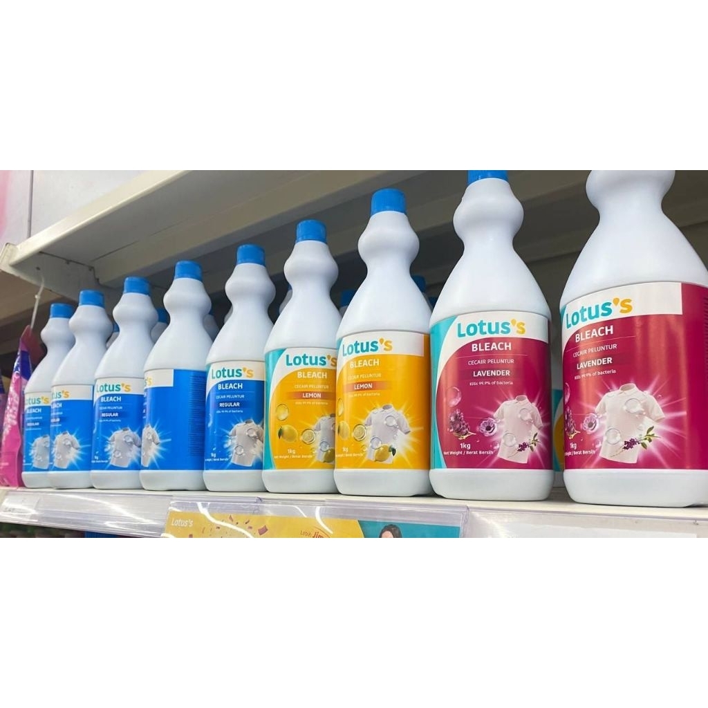 LOTUS BLEACH CECAIR PELUNTUR PAKAIAN BAU LAVENDER, LEMON DAN REGULAR ...