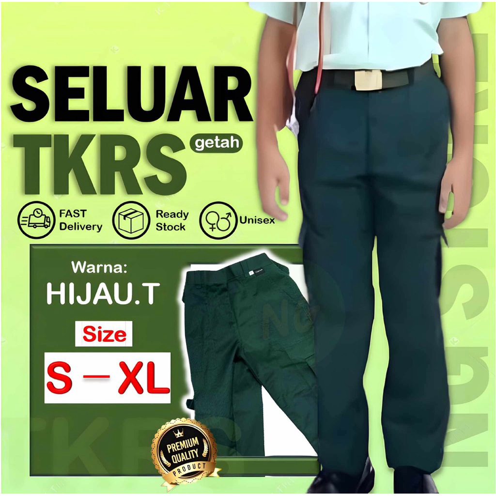 [ORIGINAL] [READY STOCK] SELUAR TUNAS KADET REMAJA TKRS PANJANG GETAH ...
