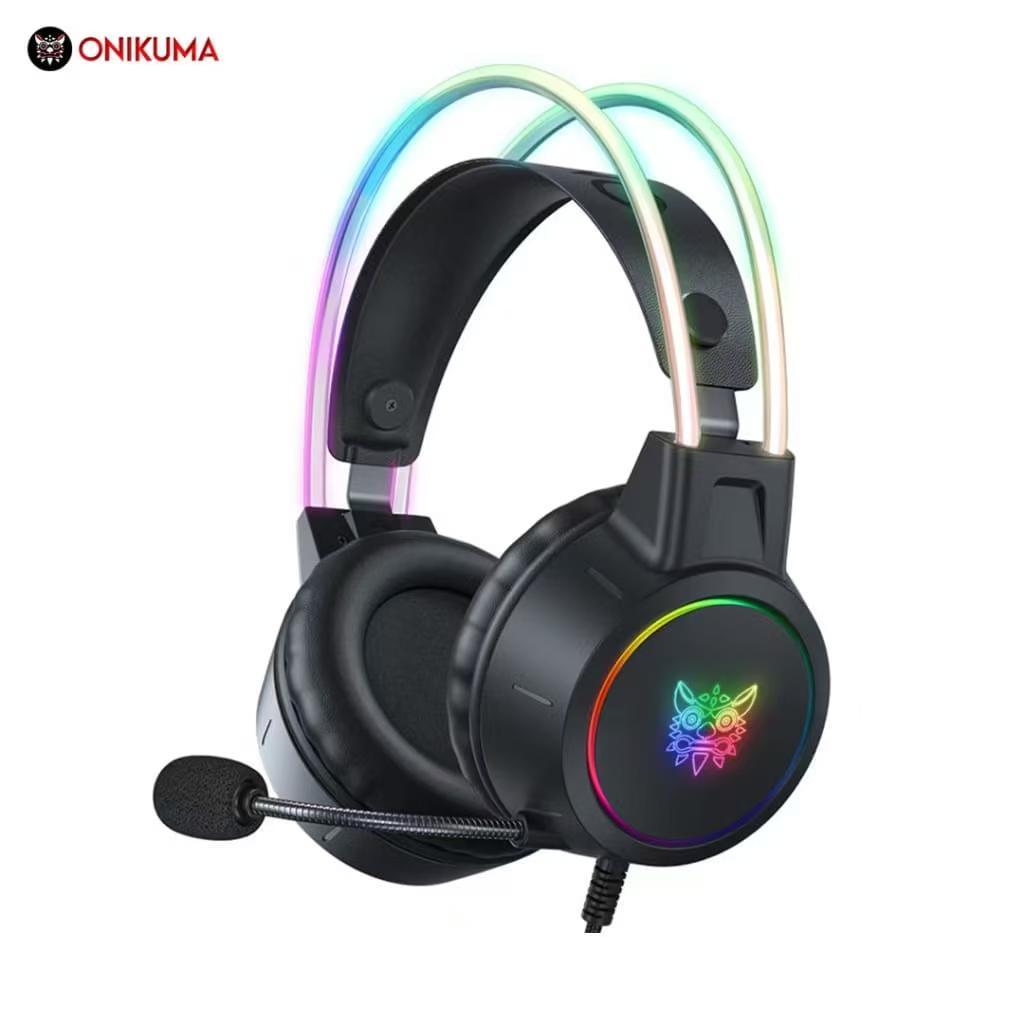 ONIKUMA X15 Pro RGB Professional Gaming Headset Noise-Cancellation Microphone Stereo Headphones ...