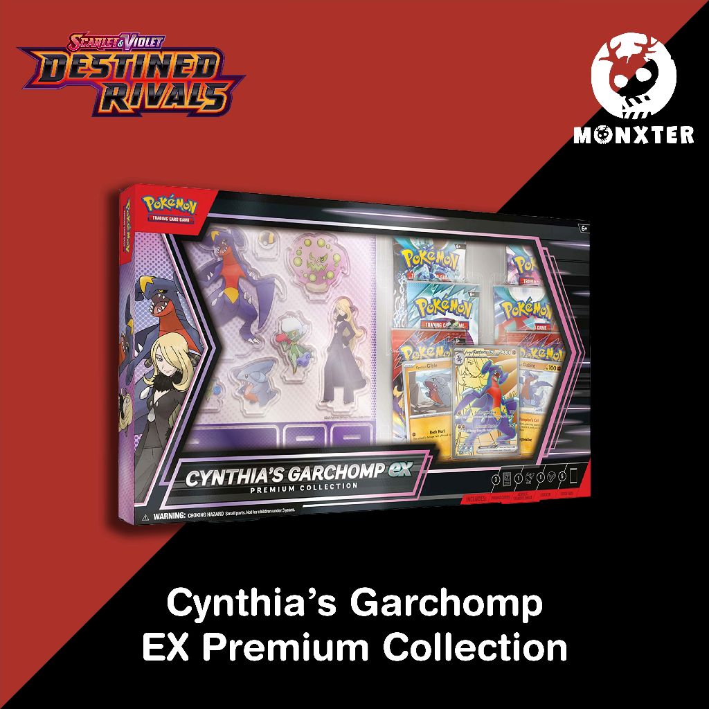 Pokémon TCG: Scarlet & Violet Cynthia’s Garchomp Ex Premium Collection | Shopee Malaysia