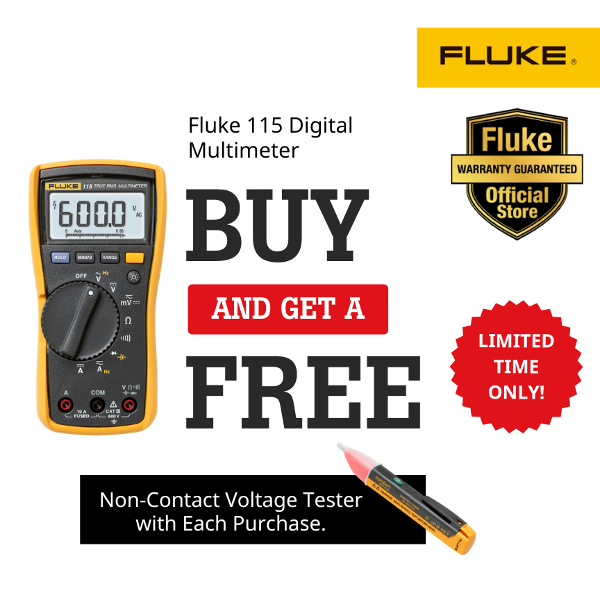 Fluke 115 Field Technicians Digital Multimeter with True RMS | Shopee ...