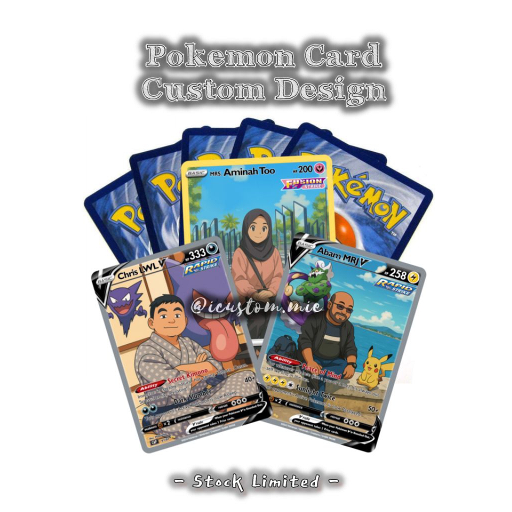 Pokemon Card Custom Design | Shopee Malaysia