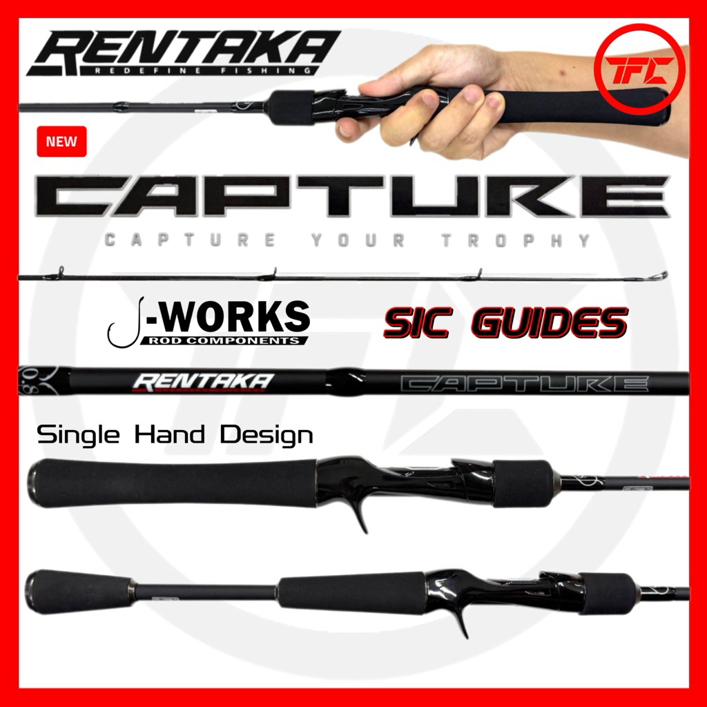 2025 RENTAKA CAPTURE Baitcast Rod Joran Pancing BC Baitcasting Single ...