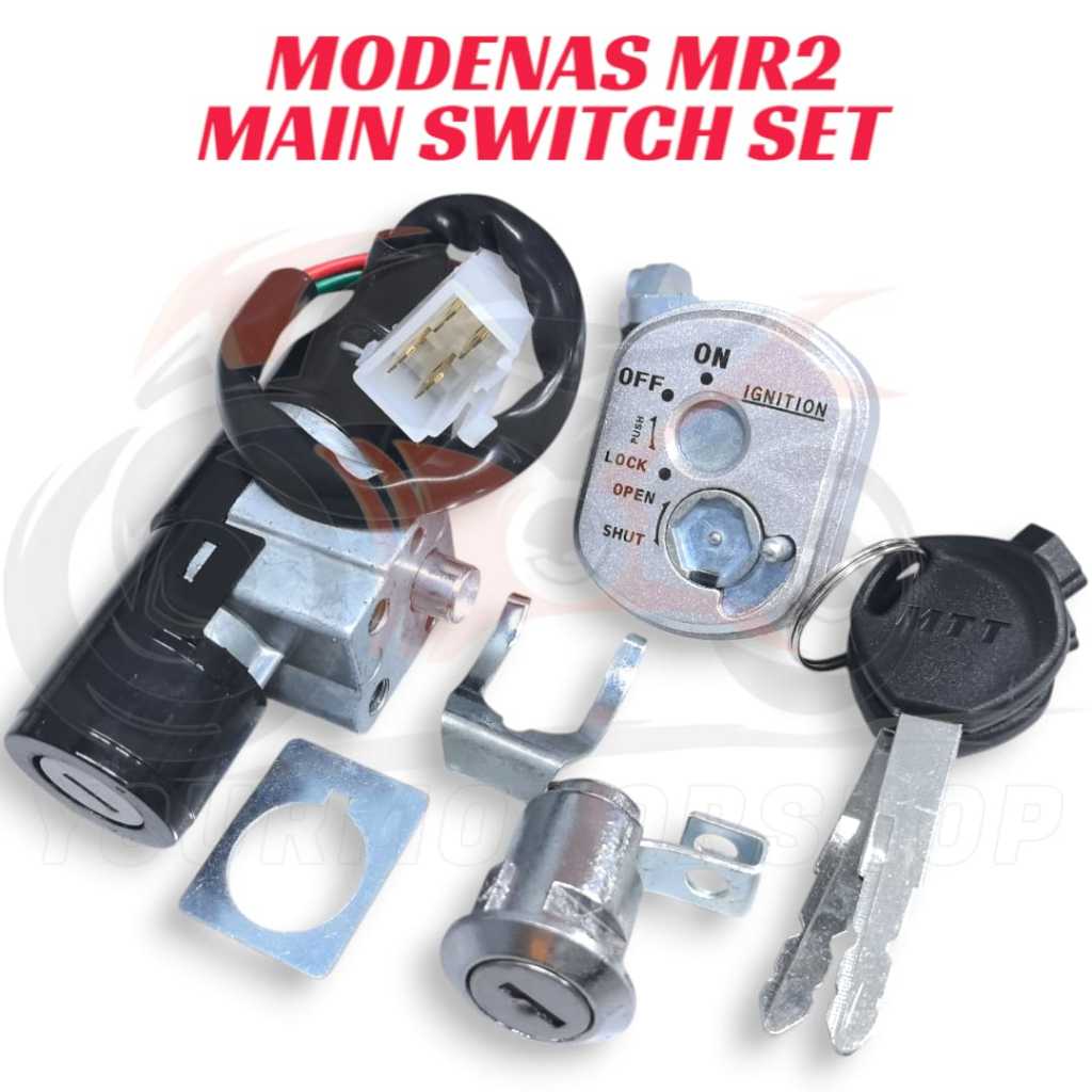 Modenas MR2 Main Switch Set Key Set Suis Kunci Set KRISS110 MR2 ...