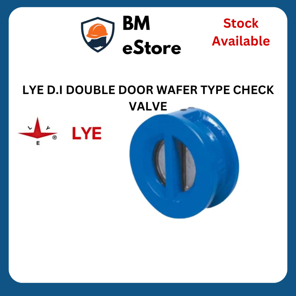 LYE DUCTILE IRON DOUBLE DOOR WAFER CHECK VALVE | Shopee Malaysia