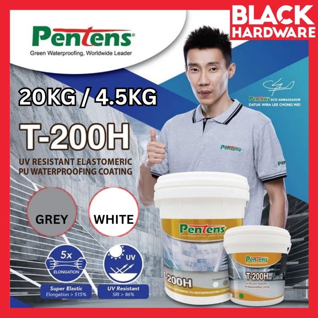 Black Hardware PENTENS t200h Waterproof Paint Coating 防水胶 Wall Paint ...