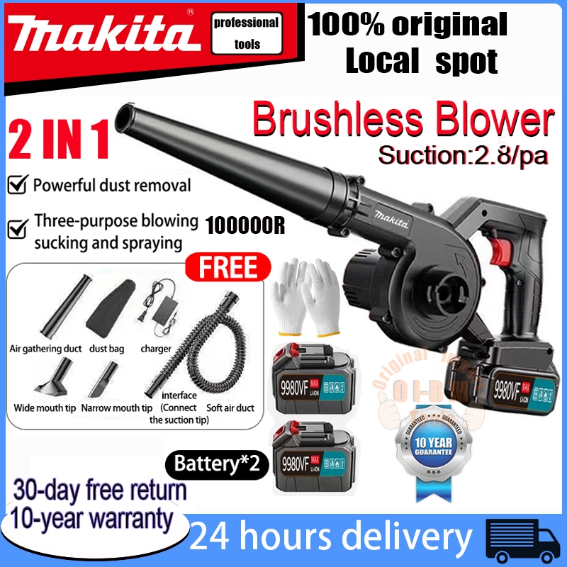 Makita Blower Cordless Portable Electric Cordless Air Blower & Vacuum 2 ...