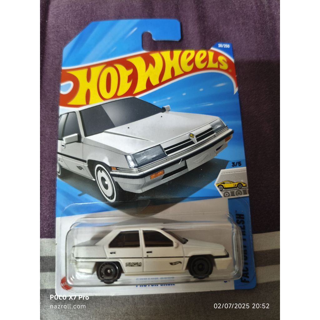 HotWheels Original Mattel proton Saga Putih | Shopee Malaysia