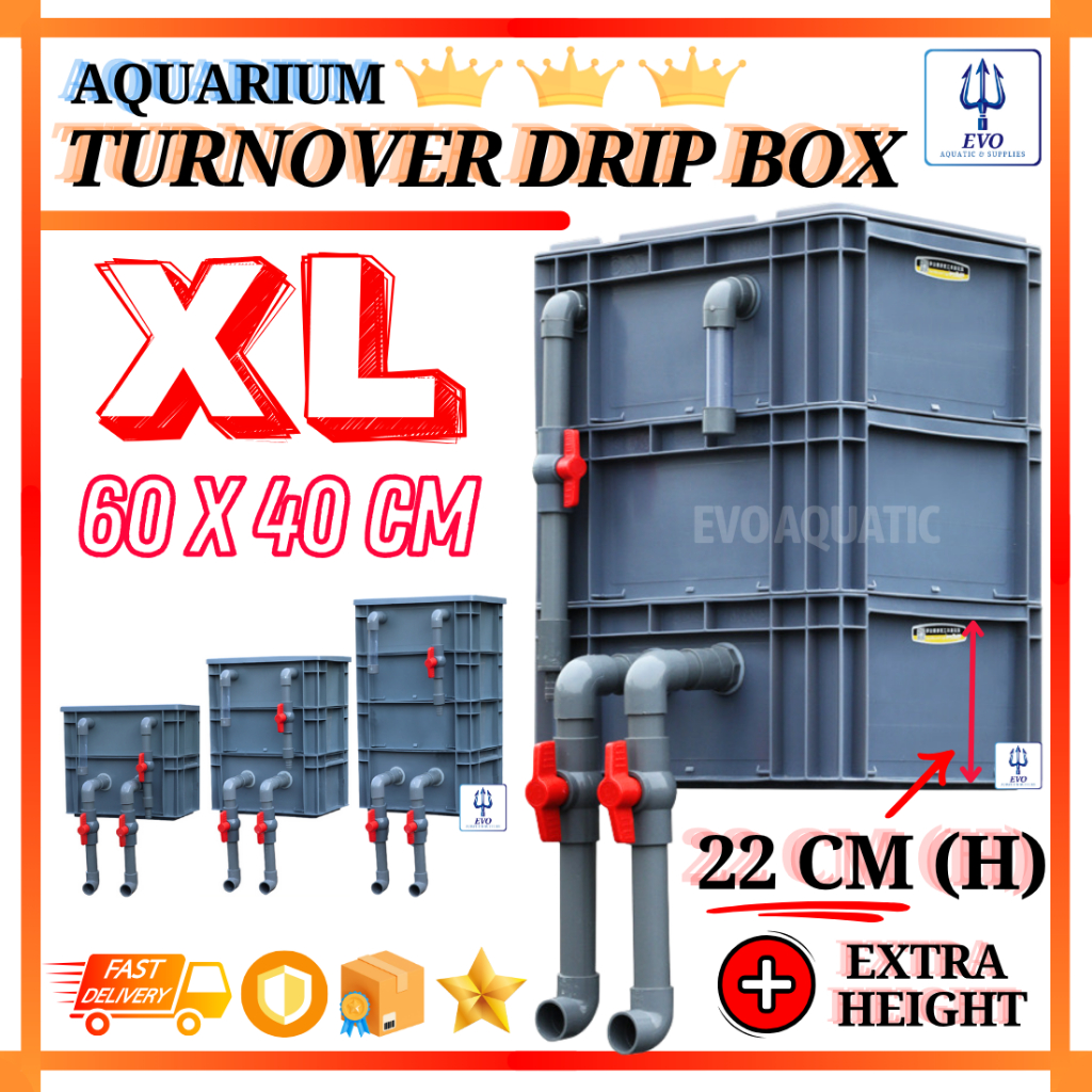🔥READY STOCK🔥XXL Size Aquarium Large Turnover Filter Box Drip Box ...