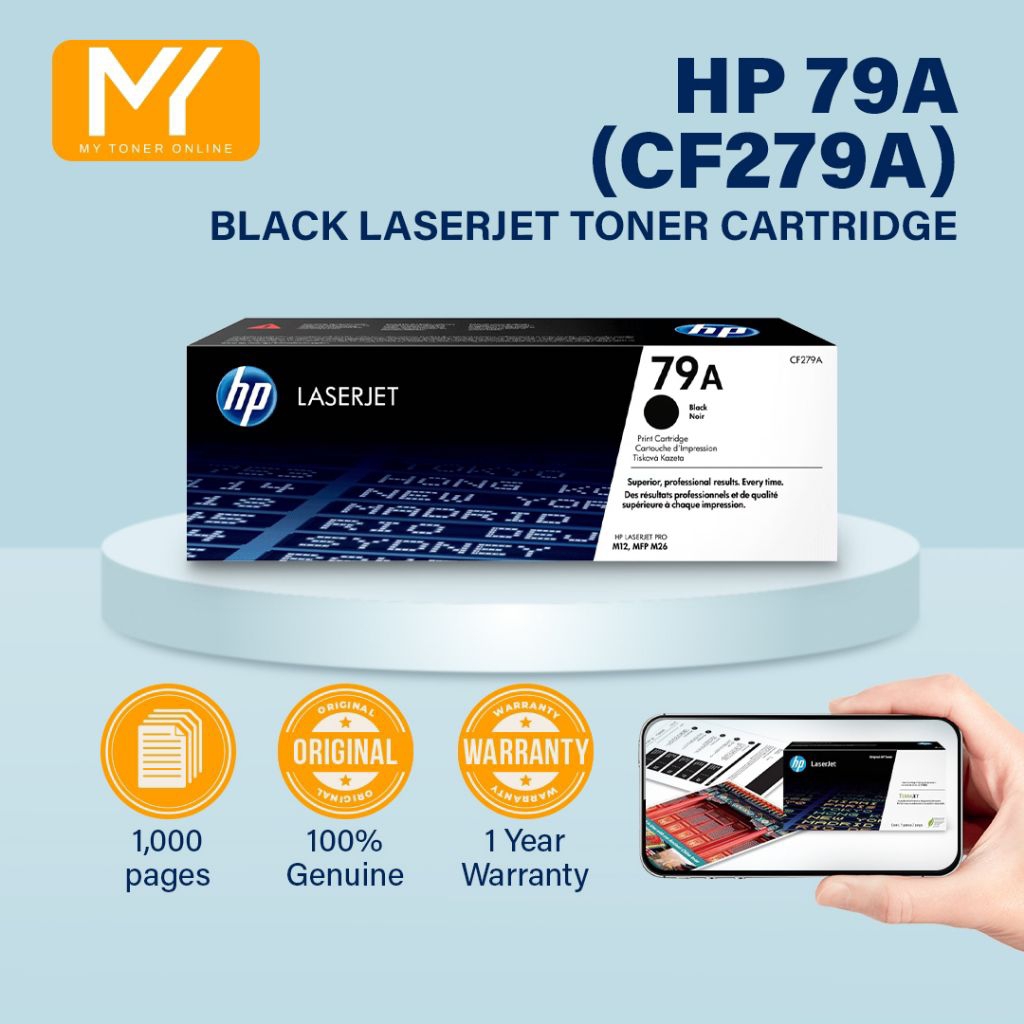 [100% ORIGINAL] HP 79A / CF279A LASERJET PRO BLACK TONER CARTRIDGE/ FOR ...