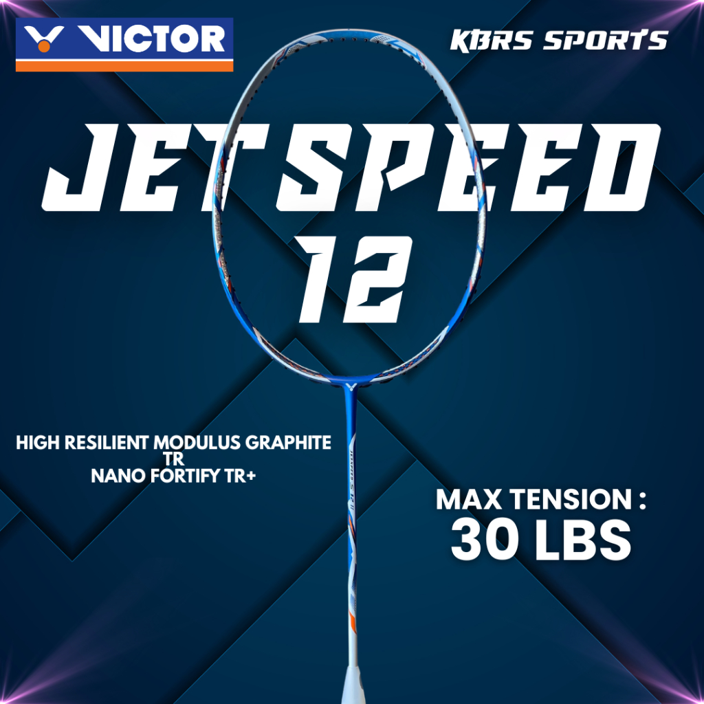 VICTOR Jetspeed JS12II Badminton Racket JS-12II F | Shopee Malaysia