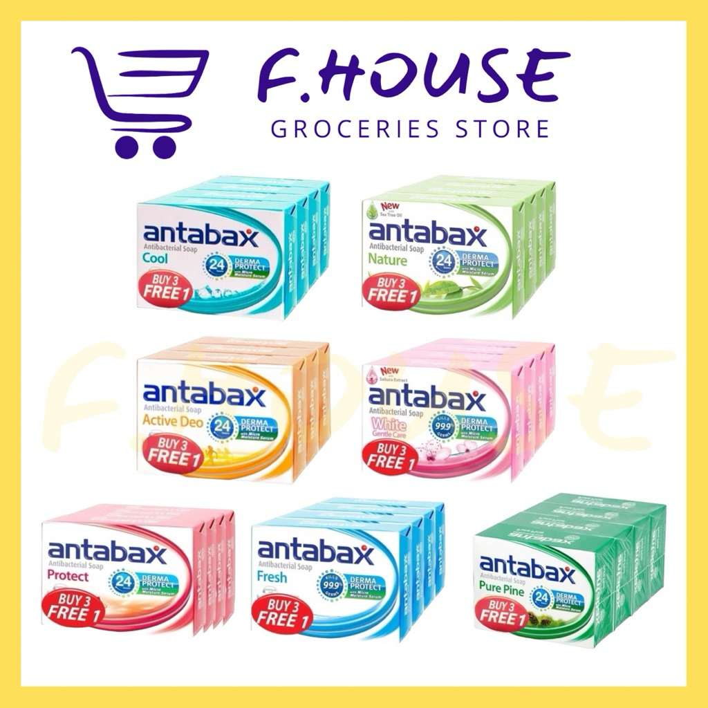 Antabax Antibacterial Bar Soap Buy 3 Free 1(4's x 75g) | Shopee Malaysia