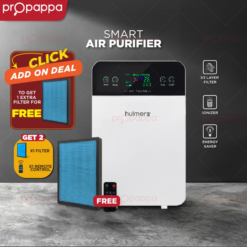 Propappa - Indoor Air Purifier with 3 Layers HEPA Filter | Penapis ...