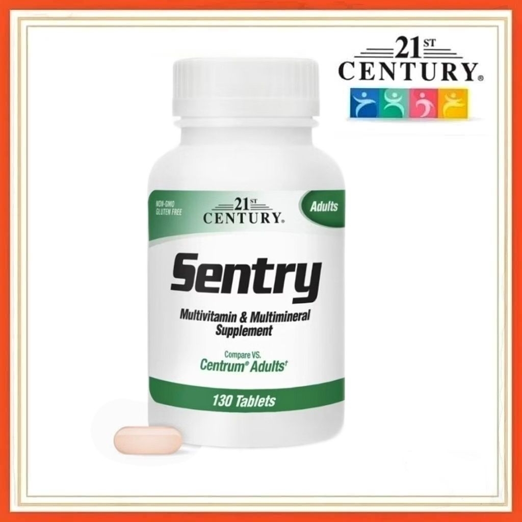 Sentry, Multivitamin & Multimineral Supplement, 130 Tablets | Shopee ...