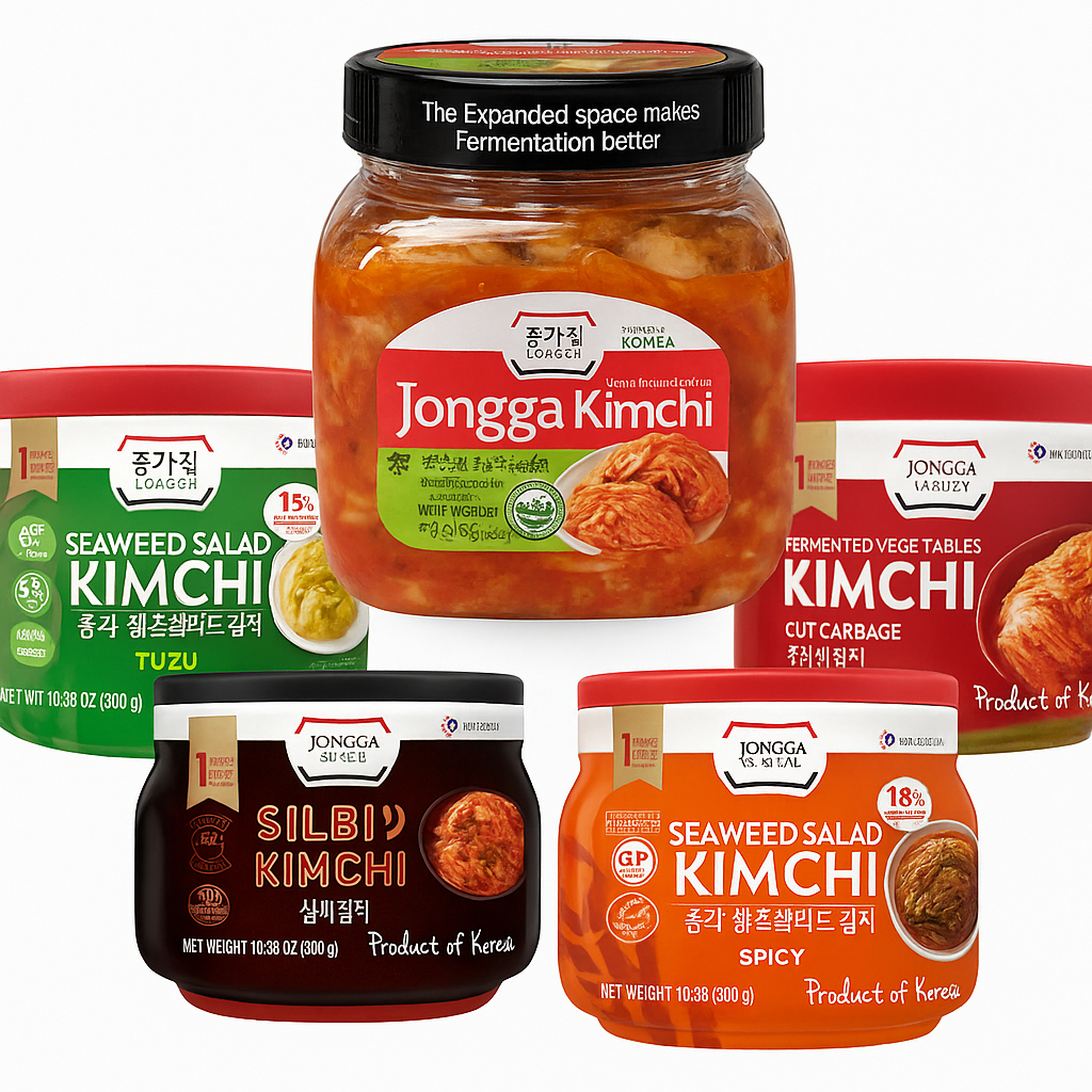 JONGGA Kimchi - Seaweed Salad Kimchi Spicy / Yuzu / Super Spicy Silbi ...