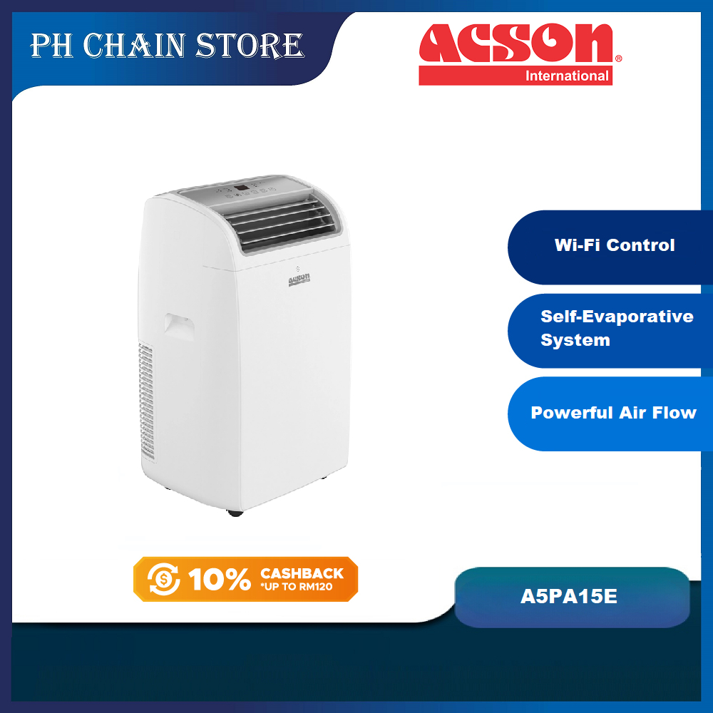 ACSON 1.5HP MOVEO - WIFI CONTROL PORTABLE AIR CONDITIONER | A5PA15E ...