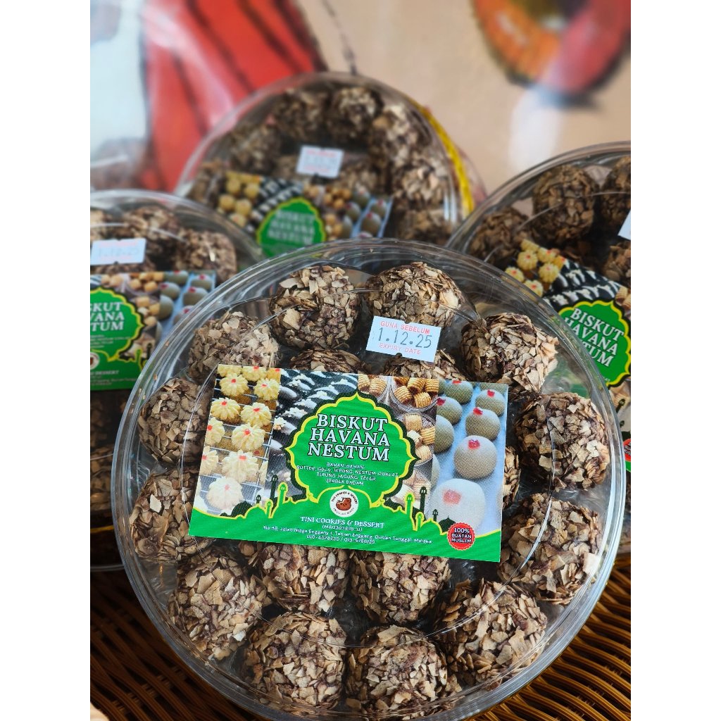 Biskut Raya Homemade Tini Cookies (Havana Nestum) | Shopee Malaysia