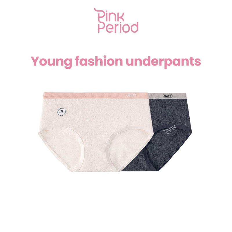 Pink Period Low Waisted Panties Seluar Dalam Wanita Seamless Women ...