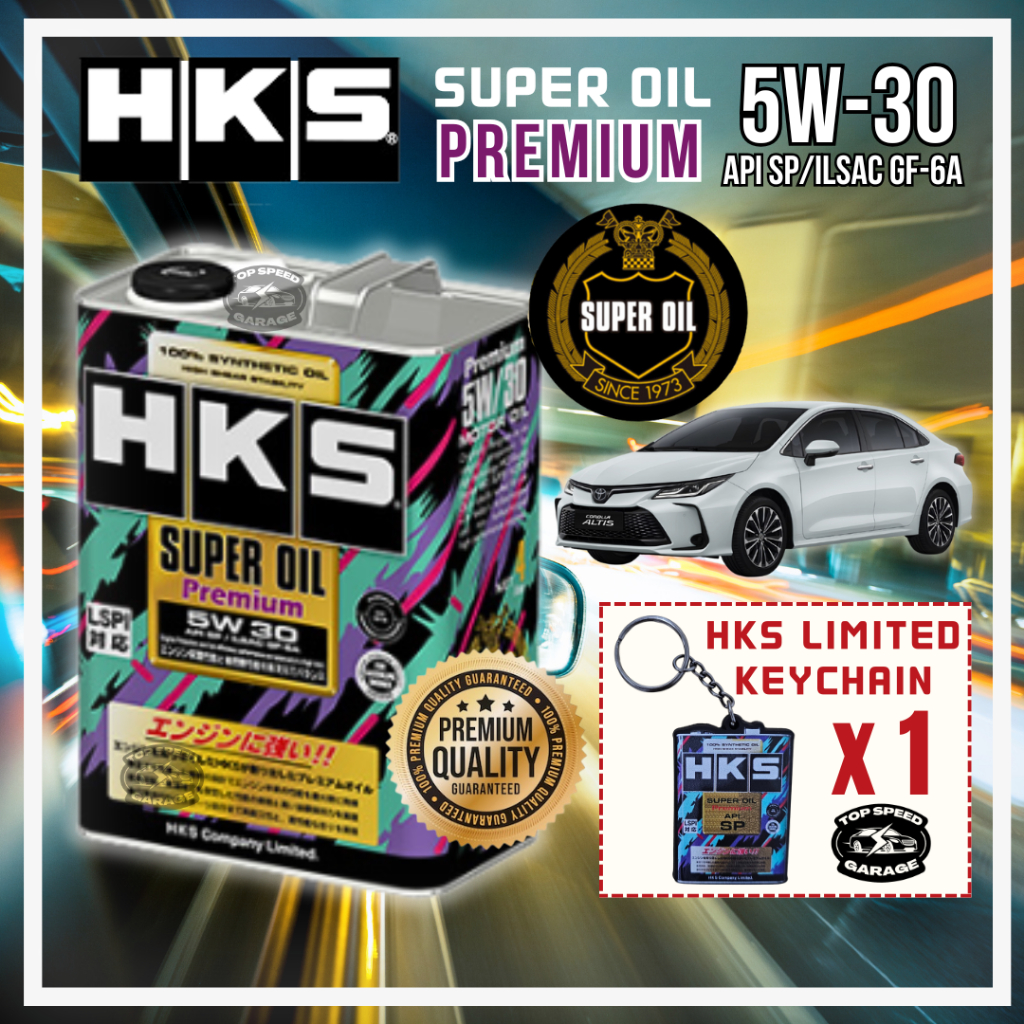 TOYOTA COROLLA ALTIS ZRE211 - HKS SUPER OIL Premium 5W30(API SP/ILSAC ...