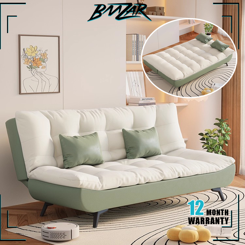 𝐁𝐌𝐙𝐀𝐑 𝙄𝙣 𝙎𝙩𝙤𝙘𝙠 Foldable Sofa Bed Convertible Katil Luxury Lipat 2/3 ...