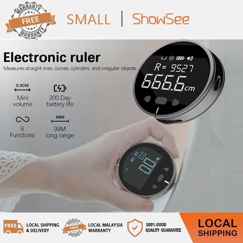 Duka Electronic Ruler Range Finder Multifunctional Electric Ruler 99M ...