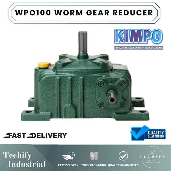 KIMPO WPO 100 RATIO 10 20 30 40 50 60 SPEED REDUCER WORM GEAR GEARBOX ...