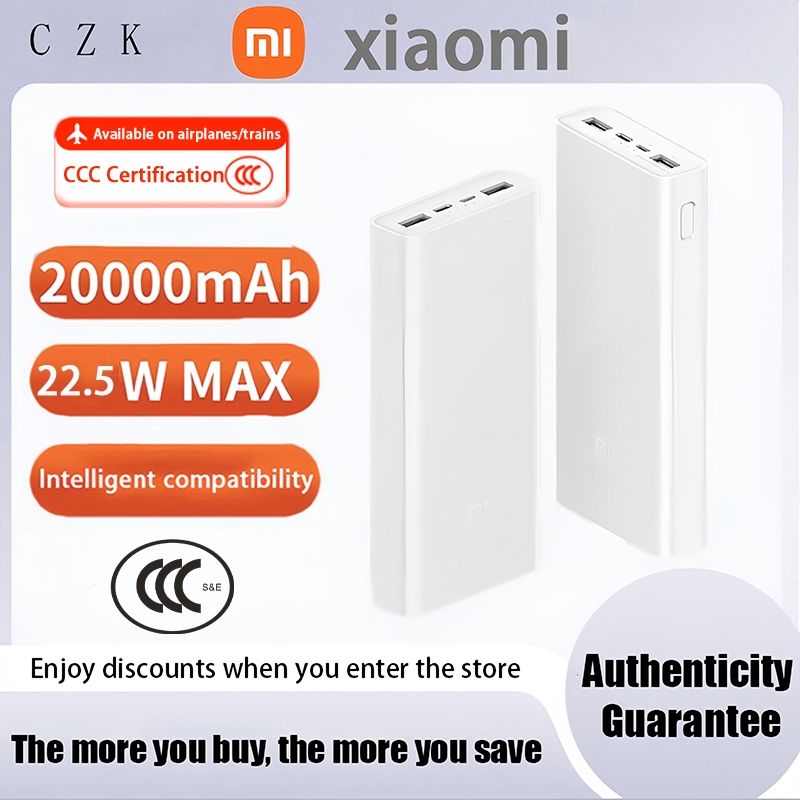 [3C Certification] Xiaomi Power Bank 20,000 mAh Power Bank 18W/22.5W ...