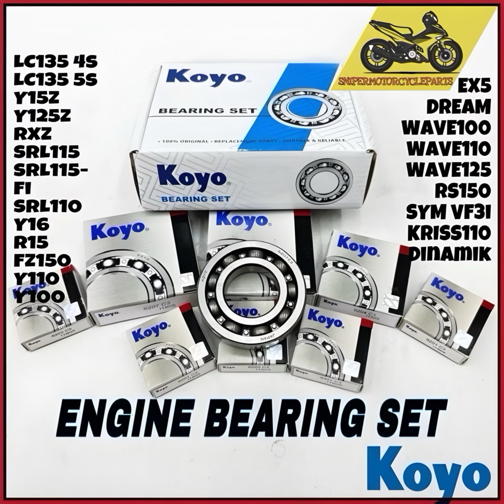 KOYO C3 ENGINE BEARING EX5 DREAM LC135 Y15Z RS 150 Y16Z VF3 Y15 SRL ...