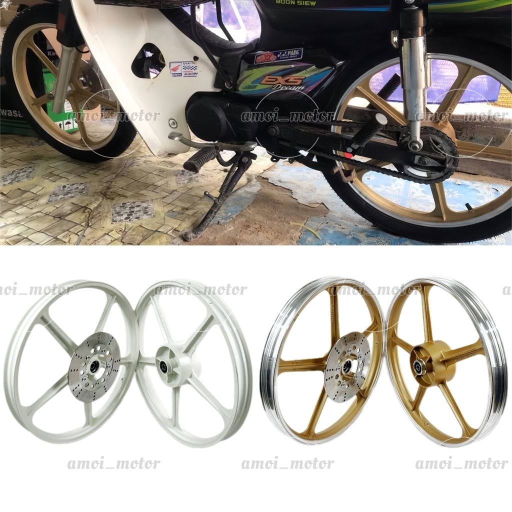 AR80 EX5 DREAM WAVE100 KAWASAKI SPORT RIM CUSTOM HUB PNP 140X18 ...
