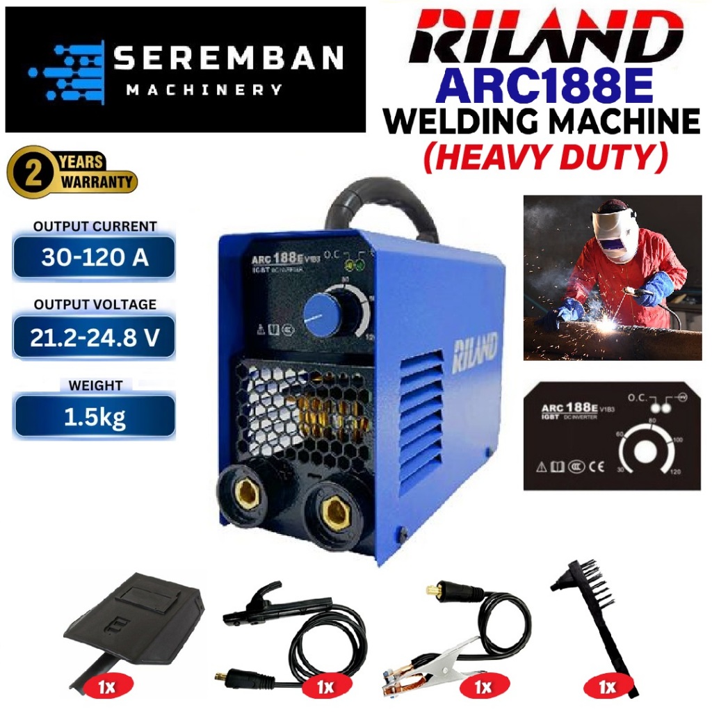 RILAND ARC188E 120A PORTABLE MMA INVERTER WELDER WELDING MACHINE | IGBT ...