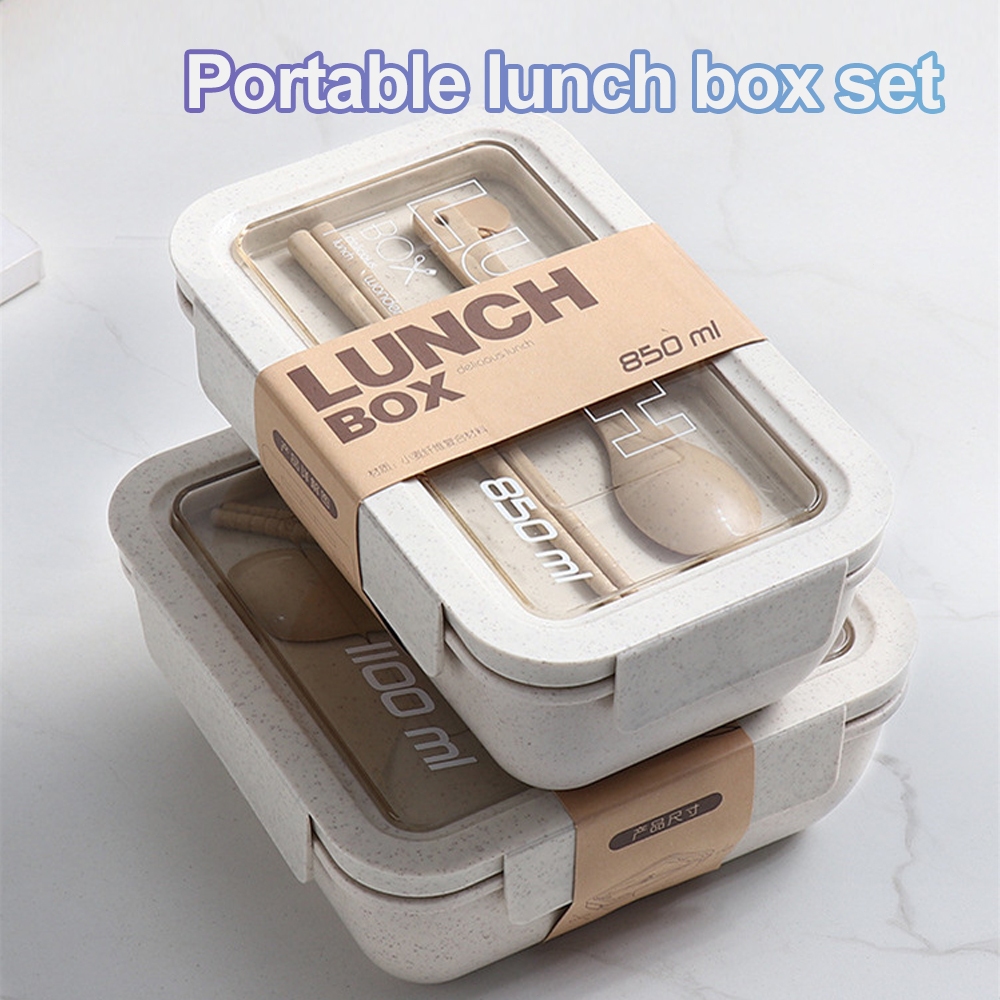 Japanese style lunch box portable lunch box set microwaveable lunch box ...