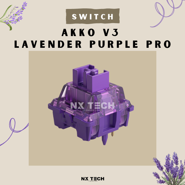 Akko V3 Lavender Purple Pro | 5 pin | Tactile Switch for mechanical ...