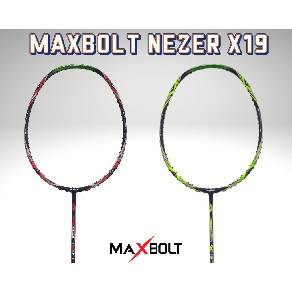 MAXBOLT NEZER X19 GREEN & RED (Smash & Speed) (7u) (max 30lbs) ( 100% ...