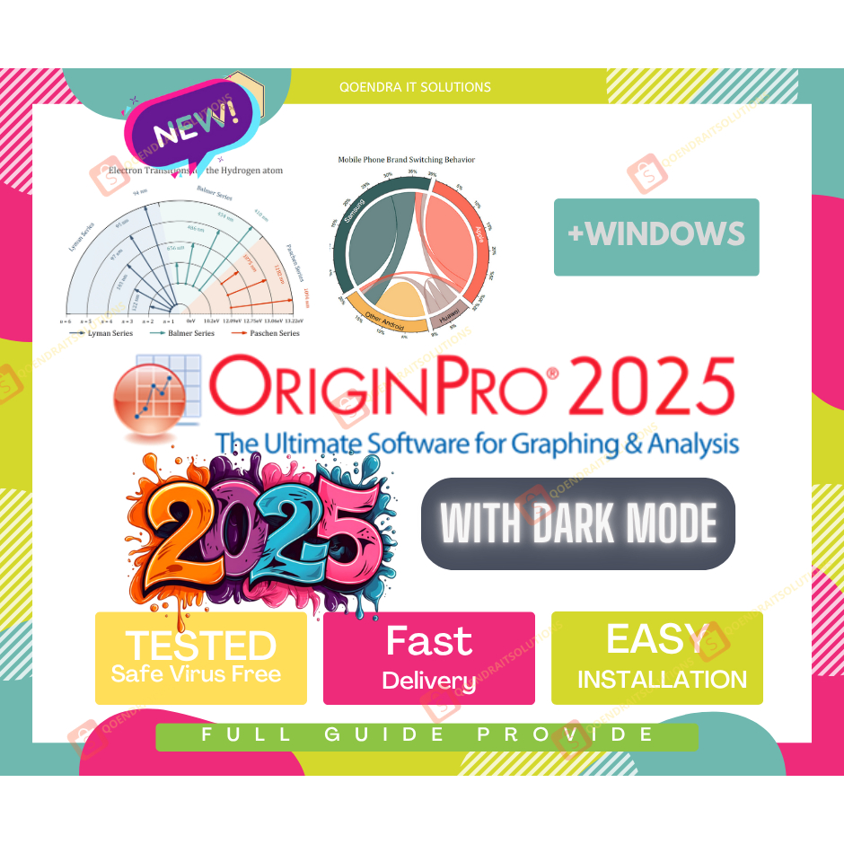 OriginLab OriginPro 𝟏𝟎.𝟐 𝟐𝟎𝟐𝟓 🔥 +Video Guide | [+For Win FullActivted] | Shopee Malaysia