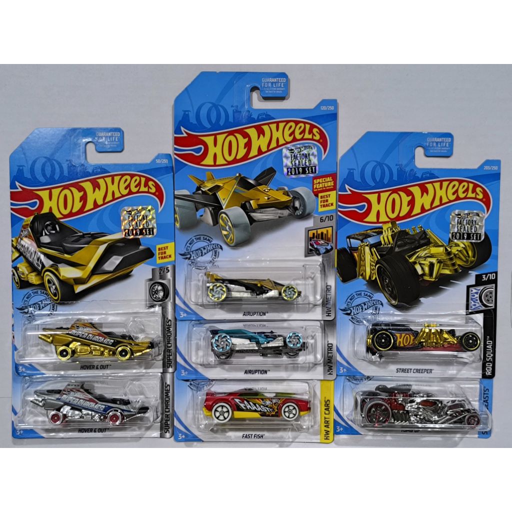 Hot Wheels - Factory Sealed 2019 (Street Creeper / Hover & Out ...