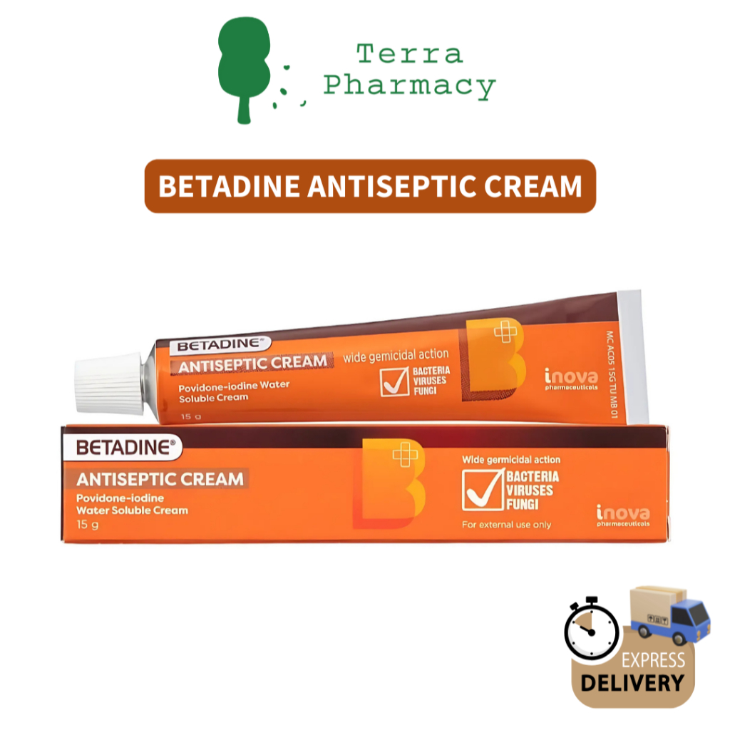 BETADINE Antiseptic Cream 5% 15g | Shopee Malaysia