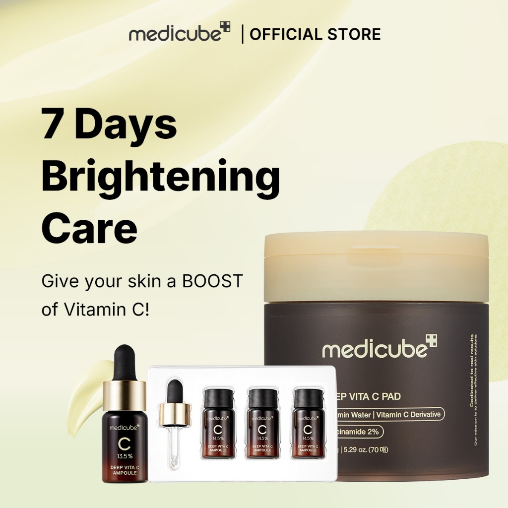 [medicube official] 7 Days Brightening Care Set (Deep Vita C Pad + Deep ...