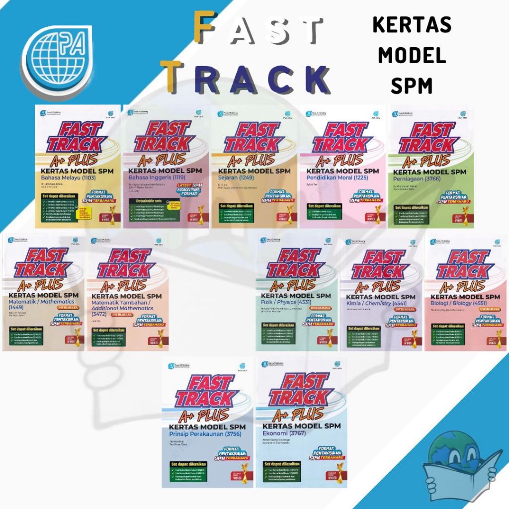 Kertas Model SPM Fast Track A+ Plus - BM/Eng/Mate/Sains/Fizik/Kimia/Biologi/Perakaunan/Moral ...