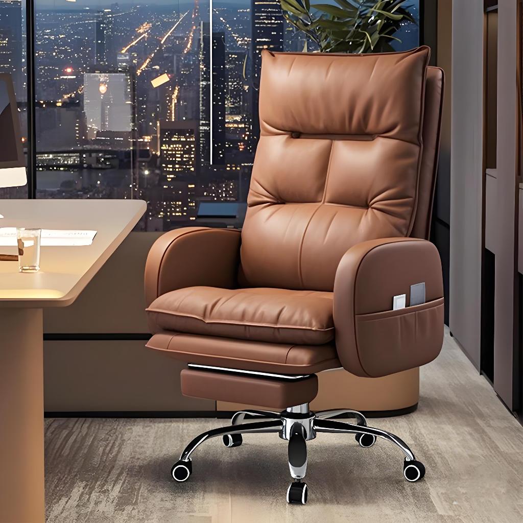 𝐅𝐈𝐕𝐄 𝐒𝐓𝐀𝐑 Kerusi Office Kulit Tulen Kerusi Gaming Kerusi Pejabat Dengan ...