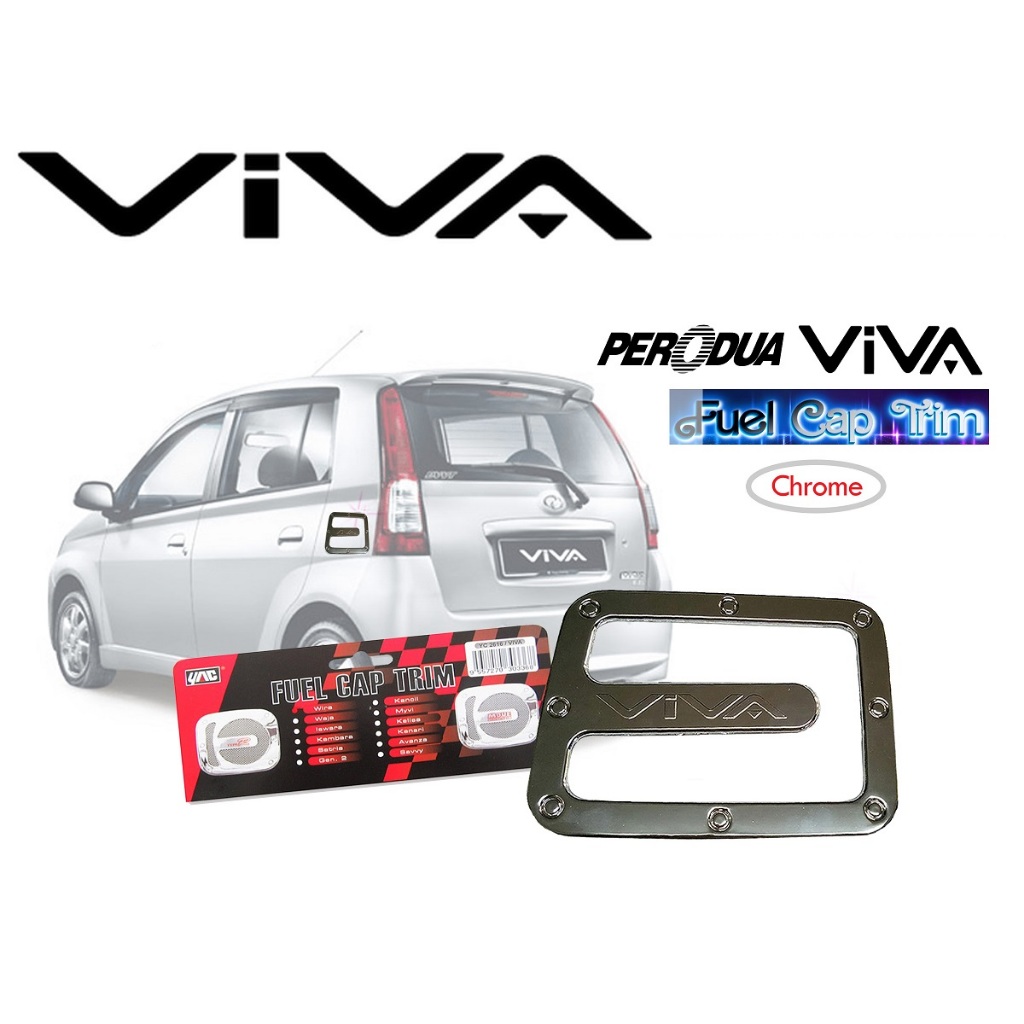 [Chrome] Perodua Viva Fuel Cap Trim | Shopee Malaysia