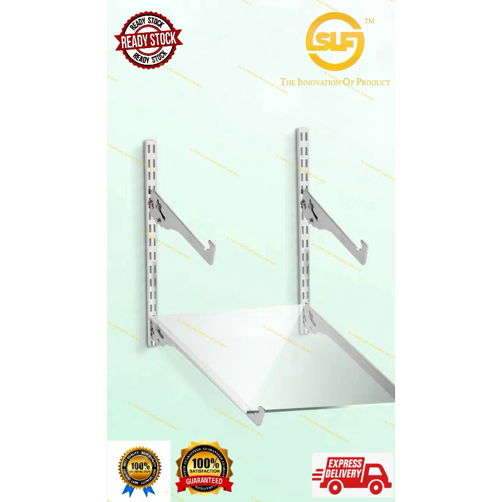SLF Quality SHELVES BRACKET CHROME M47 GLASS SHELVES BRACKET ADJUSTABLE ...