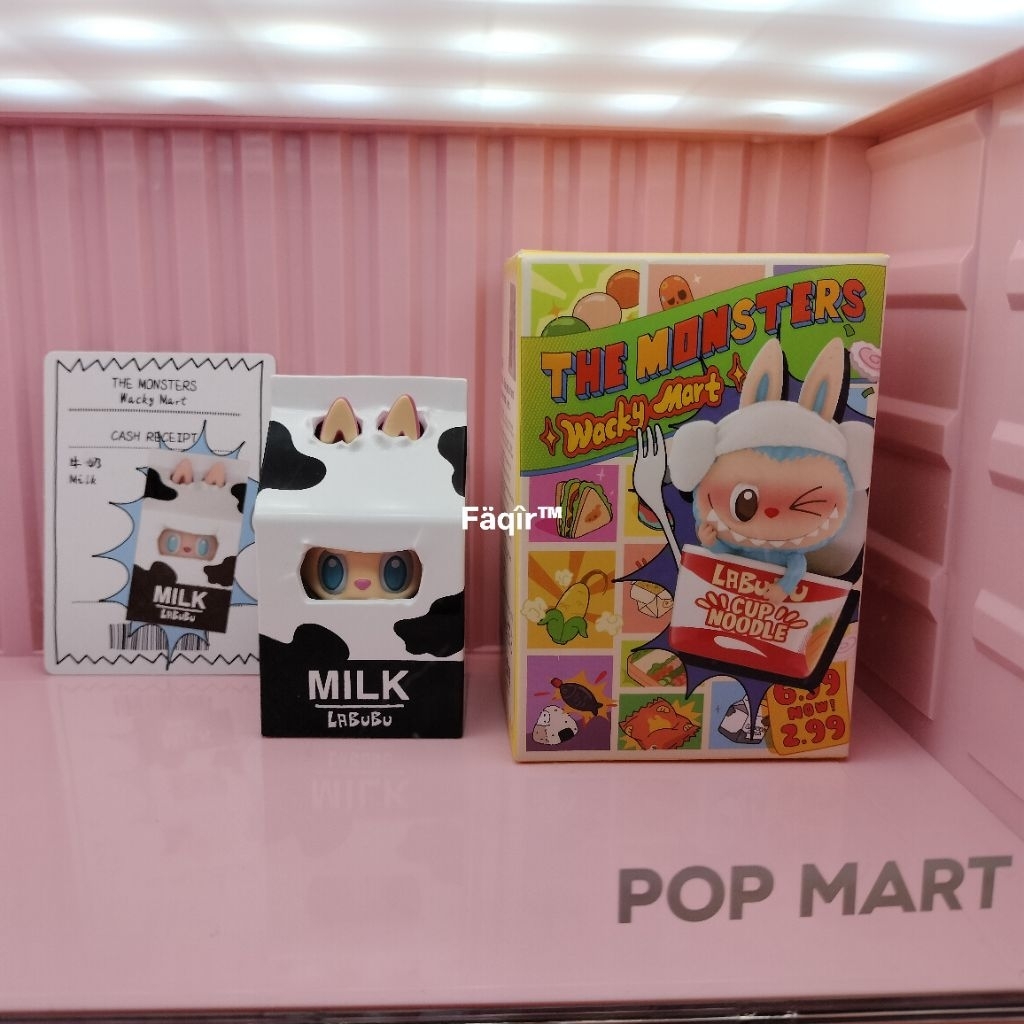 POP MART LABUBU The Monsters Wacky Mart Series Figures Milk | Shopee ...
