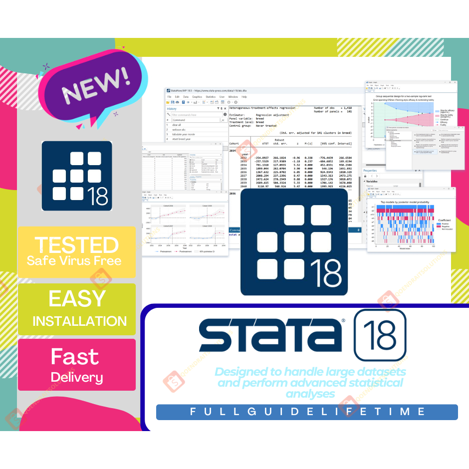 StataCorp Stata MP 18 PRO 🔥 [ FULL WORKING] Lifetime | Full Ver ...