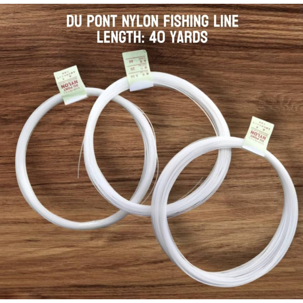 1 Roll Tali Pancing Dupont 40 Yards Dupont 40Y Nylon Fishing Line ...