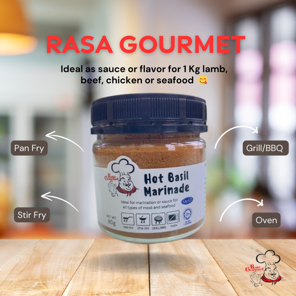 [HALAL] Hot Basil Seasoning / Marinade (80g) | Shopee Malaysia